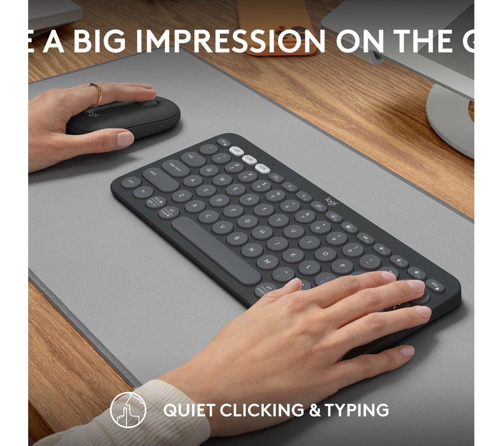 Buy LOGITECH Pebble 2 MK380 Wireless Keyboard & Mouse Set - Graphite ...