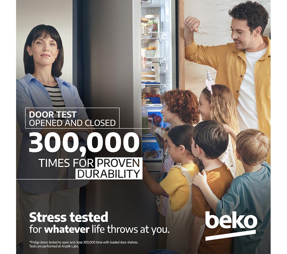 Buy BEKO Pro HarvestFresh BLSD4V577 Integrated Tall Fridge - Sliding ...