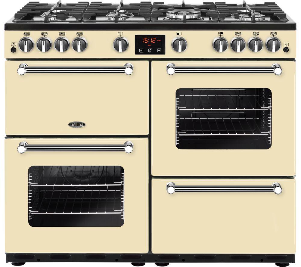 Buy BELLING Kensington X100G Gas Range Cooker - Cream | CurrysIE