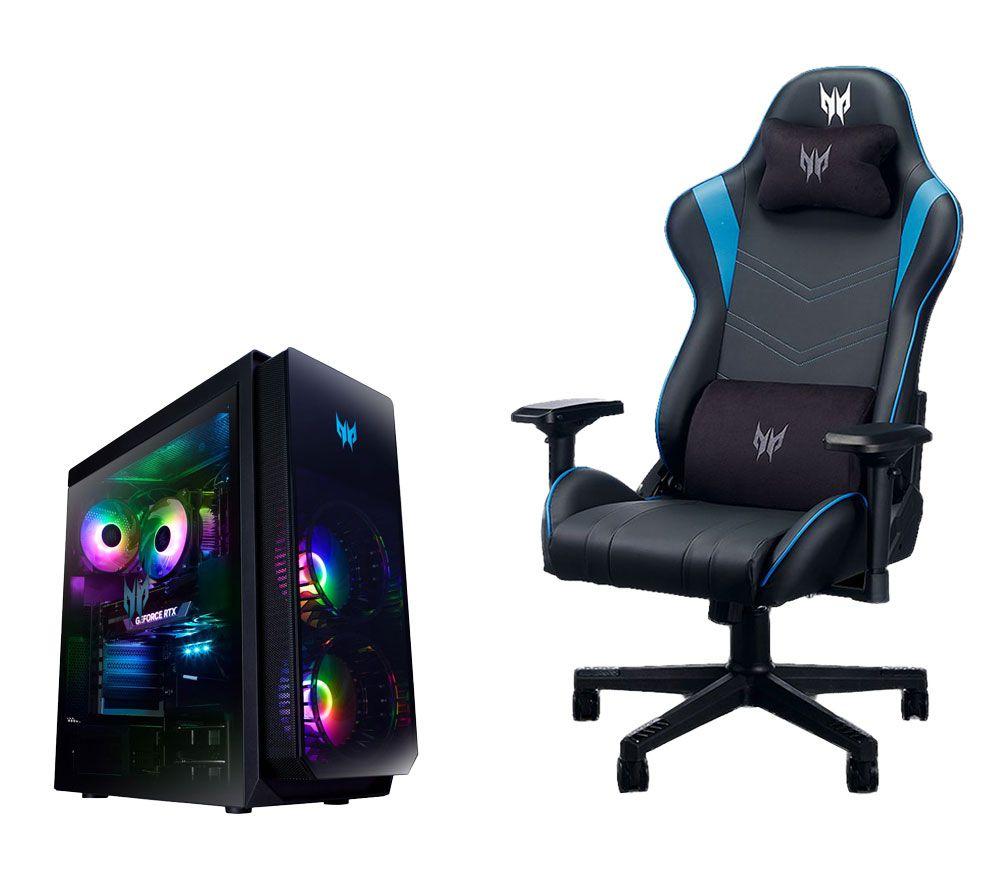 Acer Predator Rift Gaming Chair & Predator Orion 5000 PO5-650 Gaming PC ...