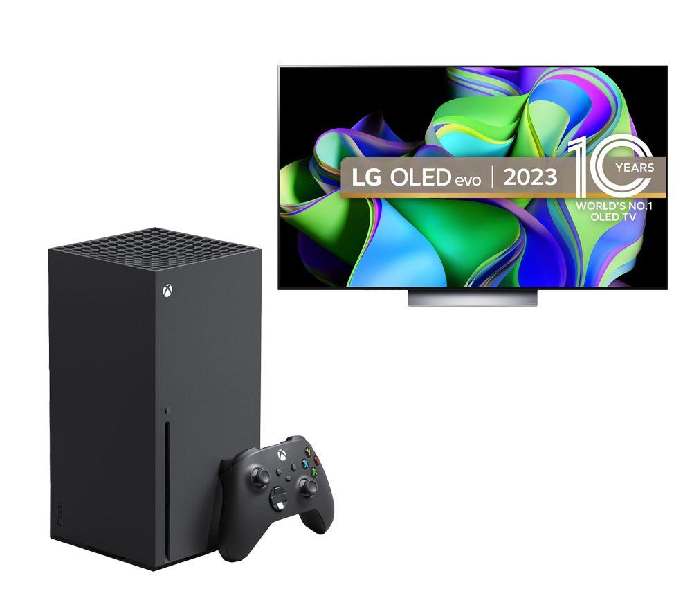 77" Lg OLED77C34LA Smart 4K Ultra HD HDR OLED TV & Xbox Series X Bundle ...