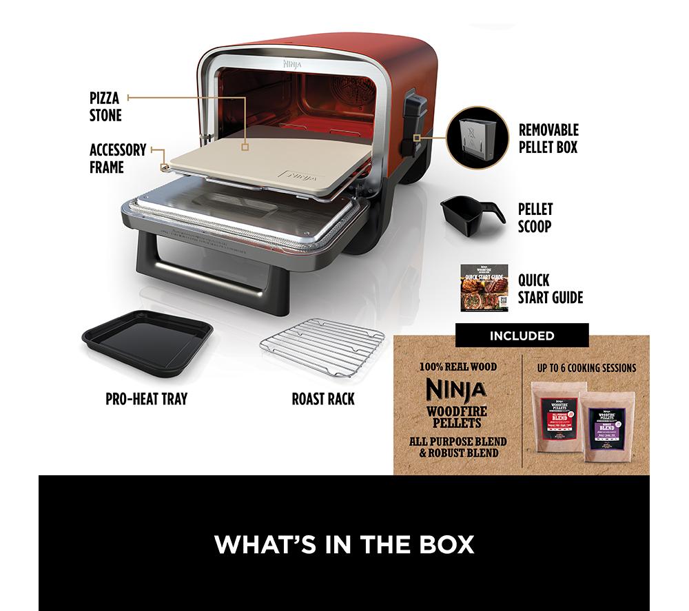 Buy NINJA Woodfire OO101UK Electric Outdoor Oven - Brown & Silver ...