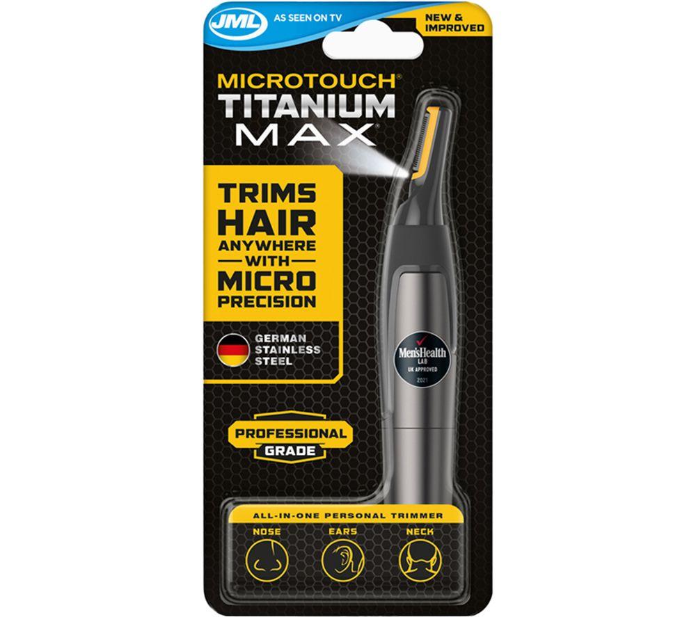Buy JML A001614 Microtouch Titanium Max Nose & Ear Trimmer - Black ...