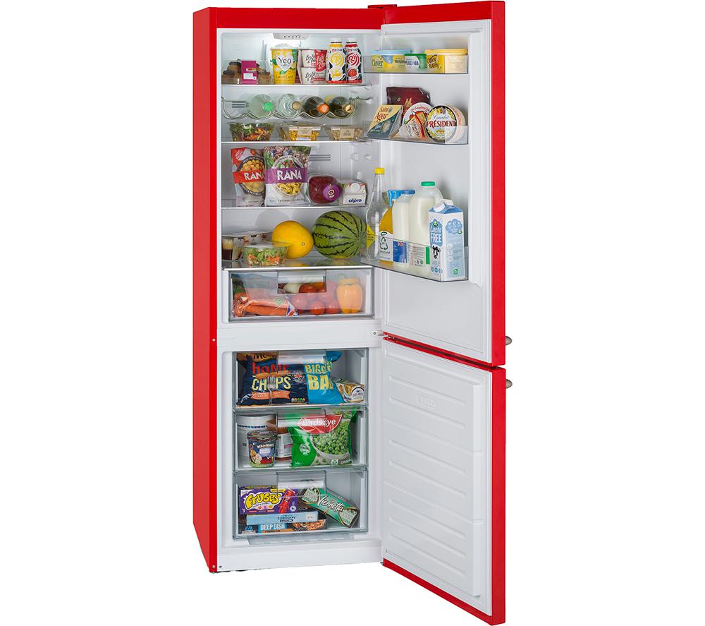 Buy MONTPELLIER Retro MAB386ER 60 40 Fridge Freezer Red Currys