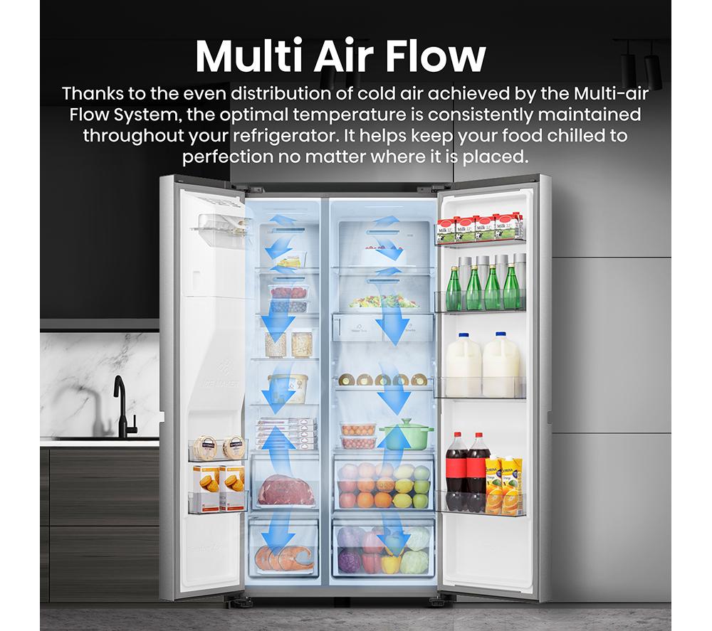 Buy HISENSE PureFlat Infinite RS818N4TIC American-Style Smart Fridge ...