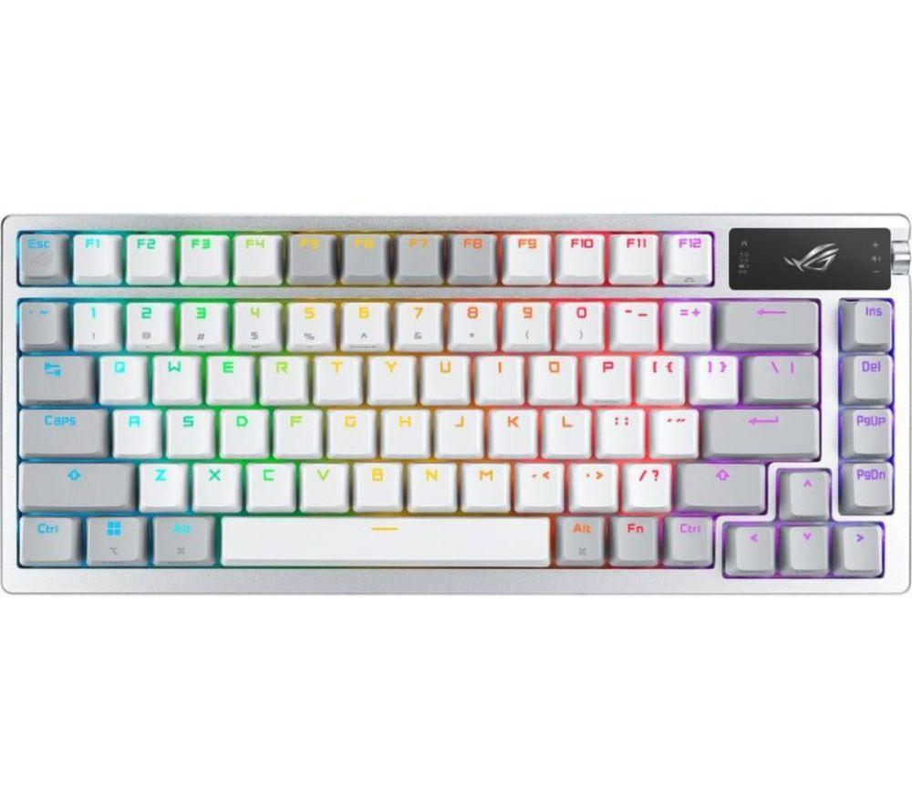 ASUS ROG Azoth Wireless Mechanical Gaming Keyboard Moonlight White ...
