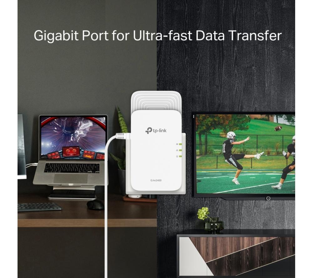 Buy TP-LINK PGW2440 V1 G.hn2400 Powerline Adapter Kit - Twin Pack | Currys