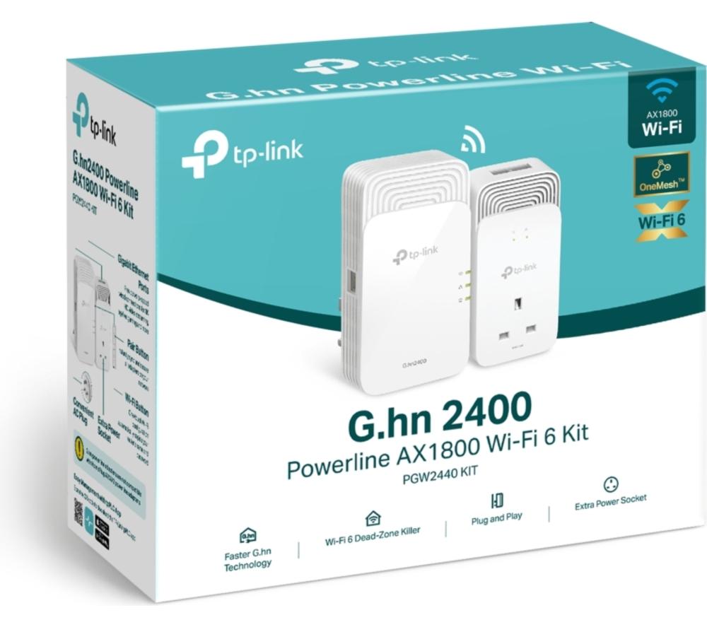 Buy TP-LINK PGW2440 V1 G.hn2400 Powerline Adapter Kit - Twin Pack | Currys
