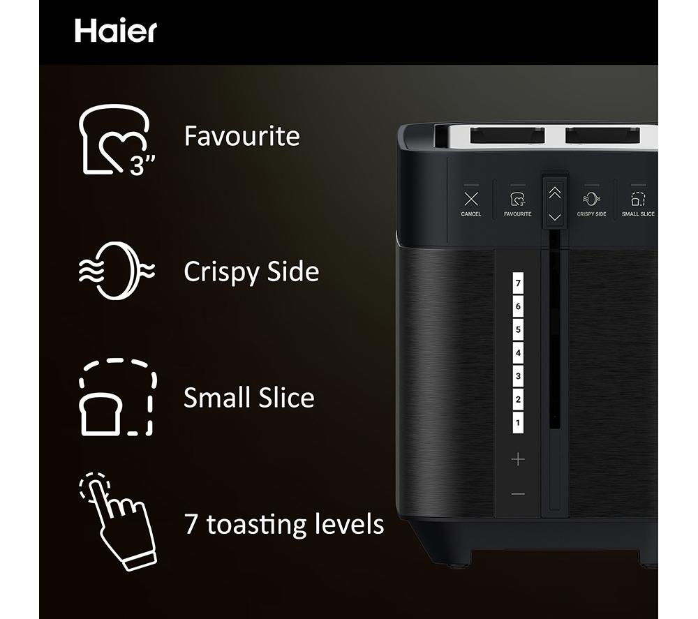 Buy HAIER I-Master Series 5 HTO5A3 2-Slice Toaster - Black | Currys