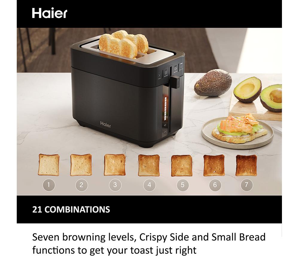 Buy HAIER I-Master Series 5 HTO5A3 2-Slice Toaster - Black | Currys