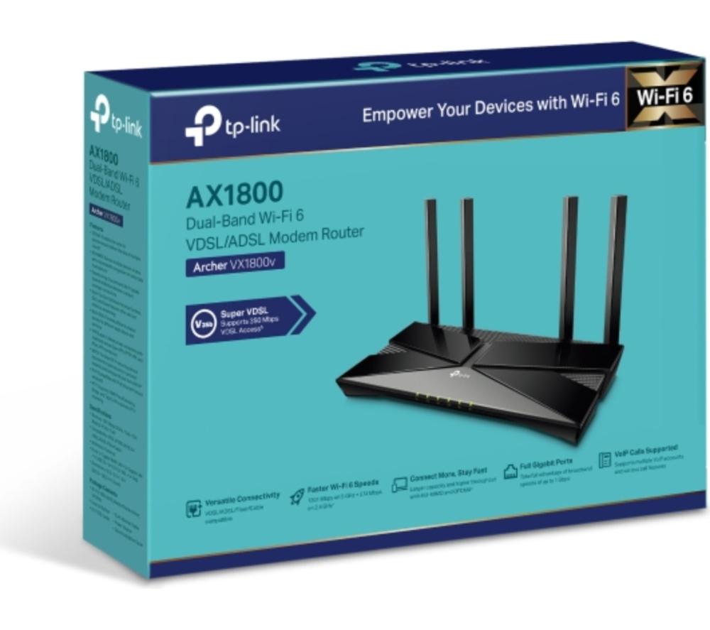 Buy TP-LINK Archer VX1800v V1 WiFi Modem Router - AX 1800, Dual-band ...