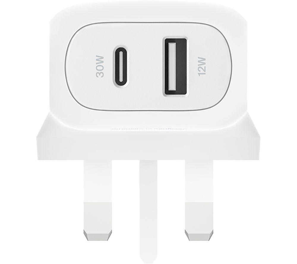 Buy BELKIN WCB009myWH 42 W Dual USB Wall Charger | CurrysIE