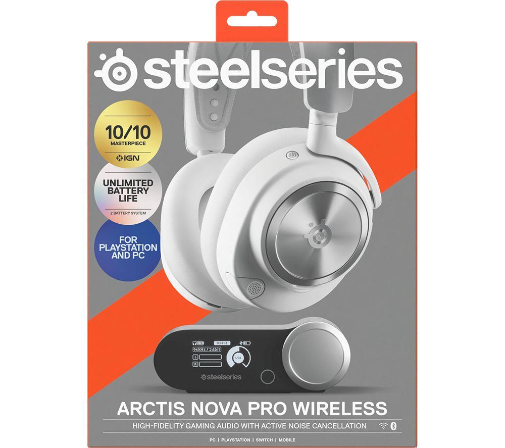Buy STEELSERIES Arctis Nova Pro Wireless Gaming Headset for PC & PlayStation - White | Currys