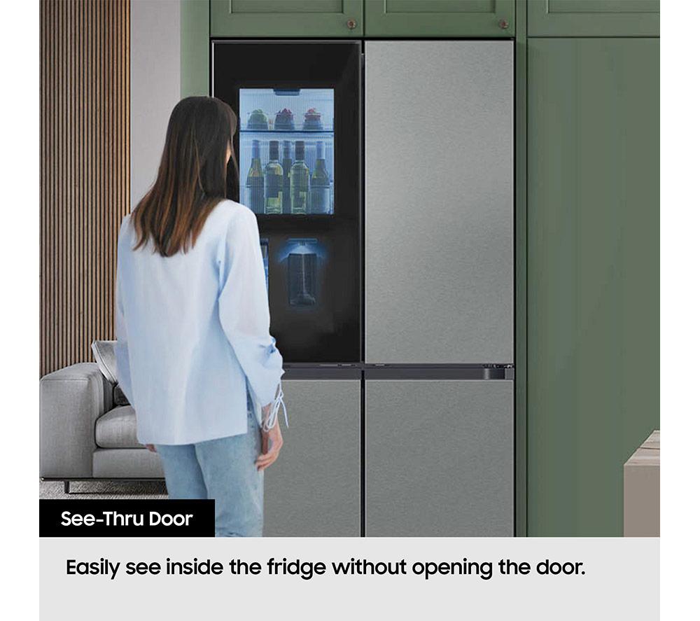 Buy SAMSUNG Bespoke with See-Thru Door RF65DB970E22EU Smart Fridge ...