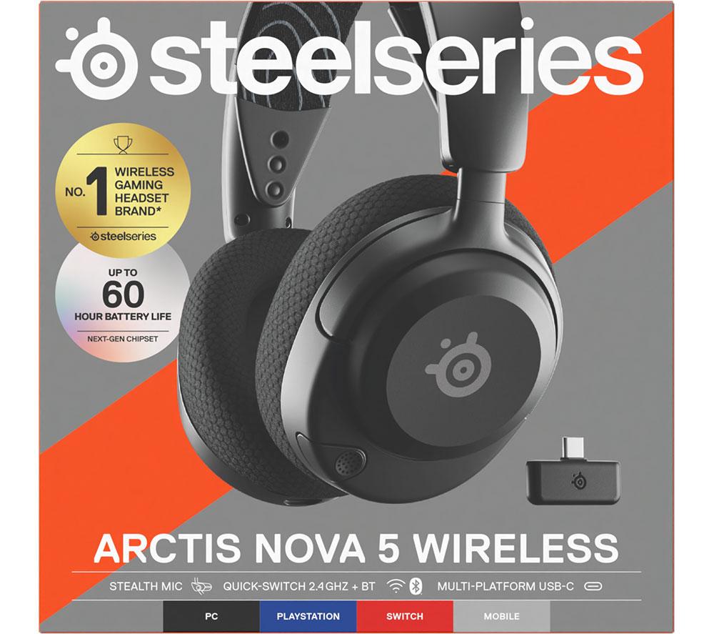 Buy STEELSERIES Arctis Nova 5 Wireless PC Gaming Headset - Black | Currys