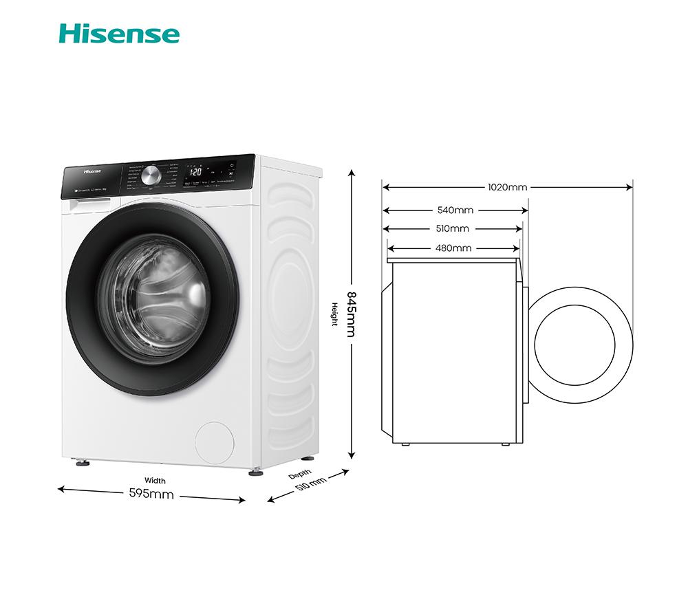 Buy HISENSE 3S Series WF3S8043BW WiFi-enabled 8 kg 1400 Spin Washing ...