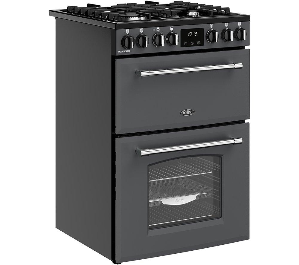 Buy BELLING Farmhouse 60DF Dual Fuel Cooker Anthracite Chrome Currys