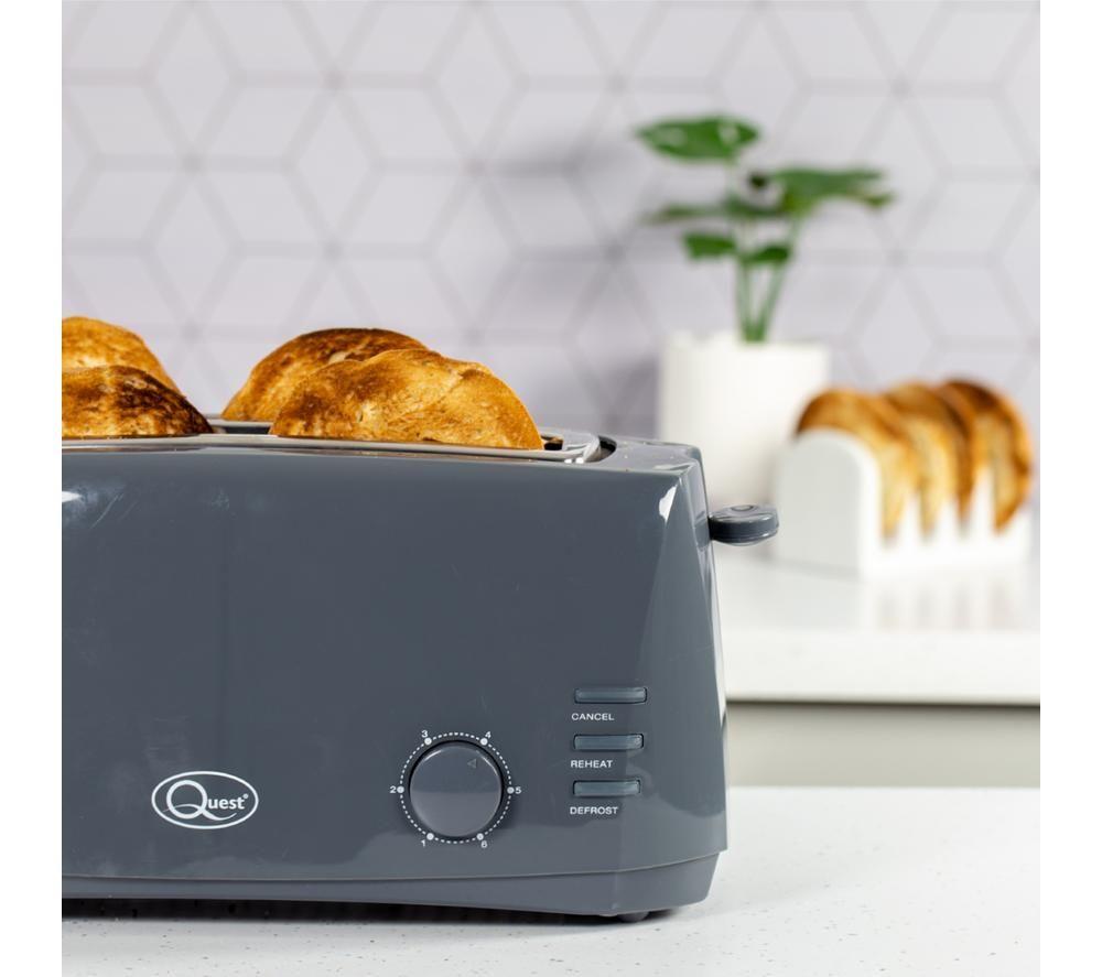 Buy QUEST 35089 4-Slice Toaster - Grey | Currys