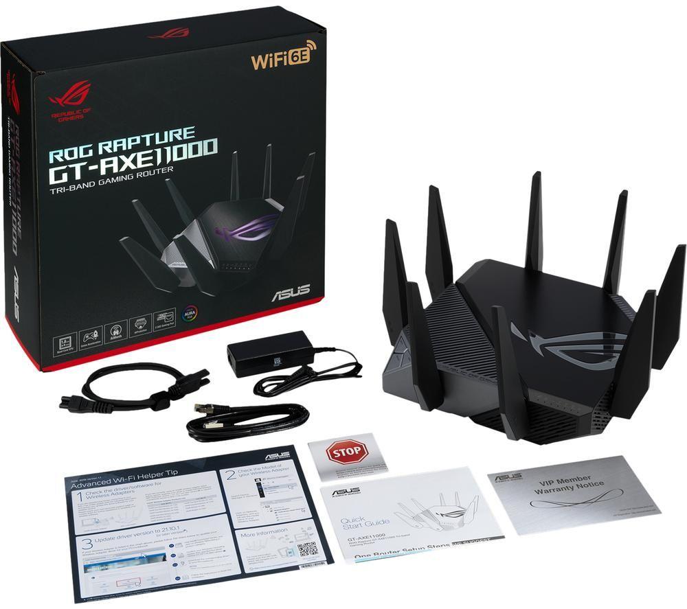 Buy ASUS ROG Rapture GT-AXE11000 WiFi Router - AXE 11000, Tri-band | Currys