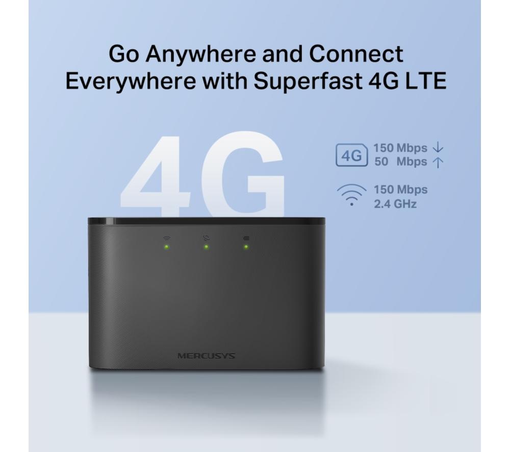 Buy MERCUSYS MT110 WiFi 4G Router - 4G LTE, Single-band | Currys