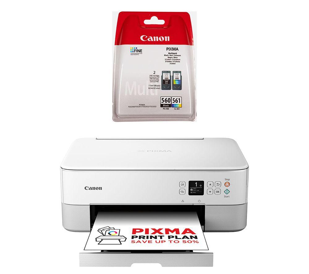 Canon PIXMA TS5351i All-in-One Wireless Inkjet Printer & PG-560 & CL ...