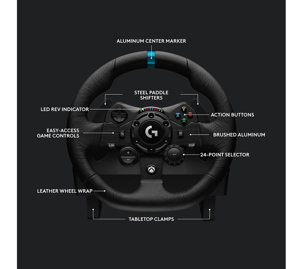 Buy LOGITECH G923 Racing Wheel, Pedals & Driving Force Shifter - Xbox ...