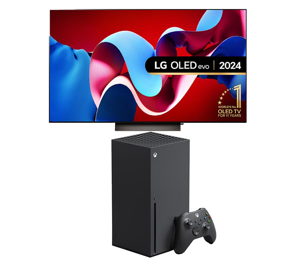 55" Lg OLED55C44LA Smart 4K Ultra HD HDR OLED TV & Xbox Series X Bundle ...
