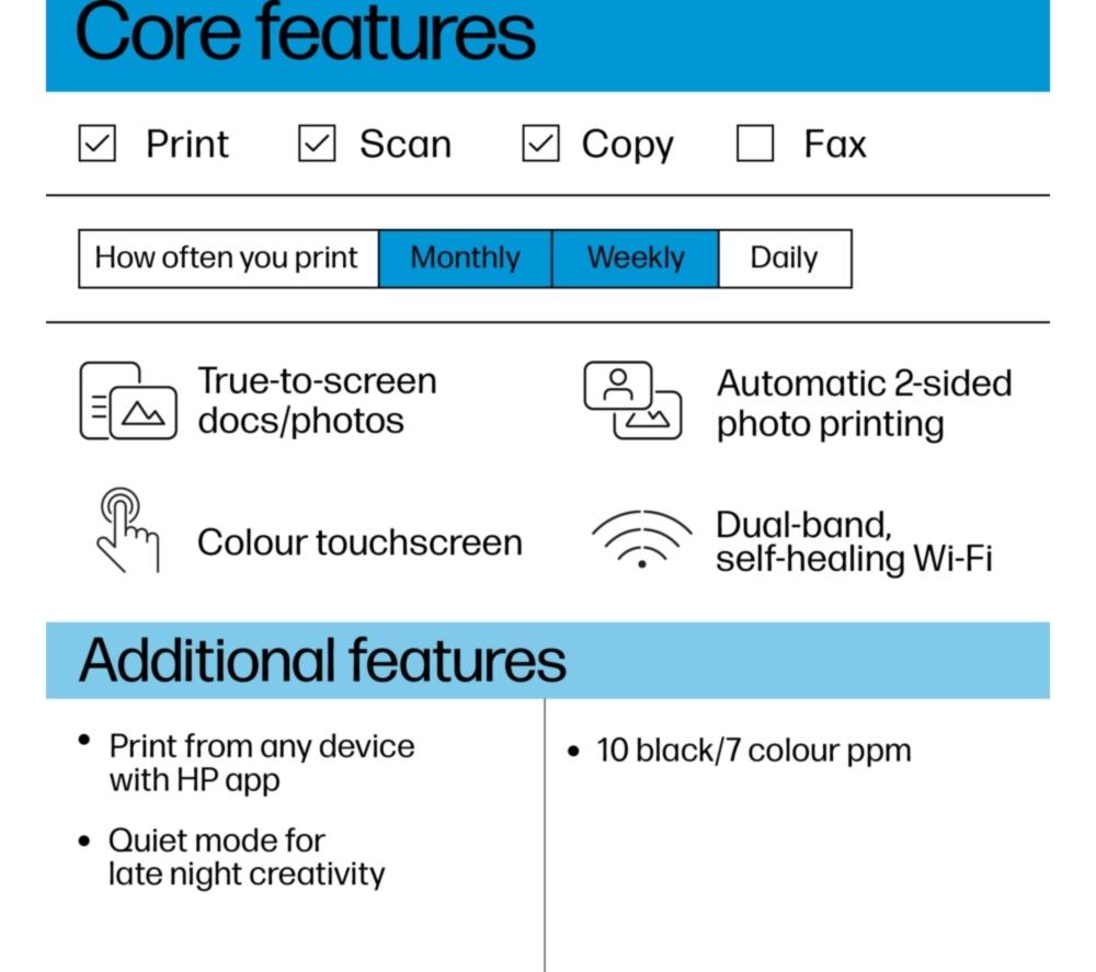 Buy HP Envy 6132e All-in-One Inkjet Wireless Printer with Fax & 6 ...
