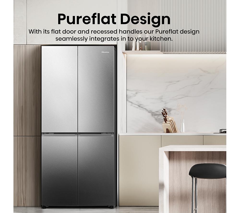 Buy HISENSE PureFlat RQ5P470SAID Fridge Freezer - Silver Stainless ...