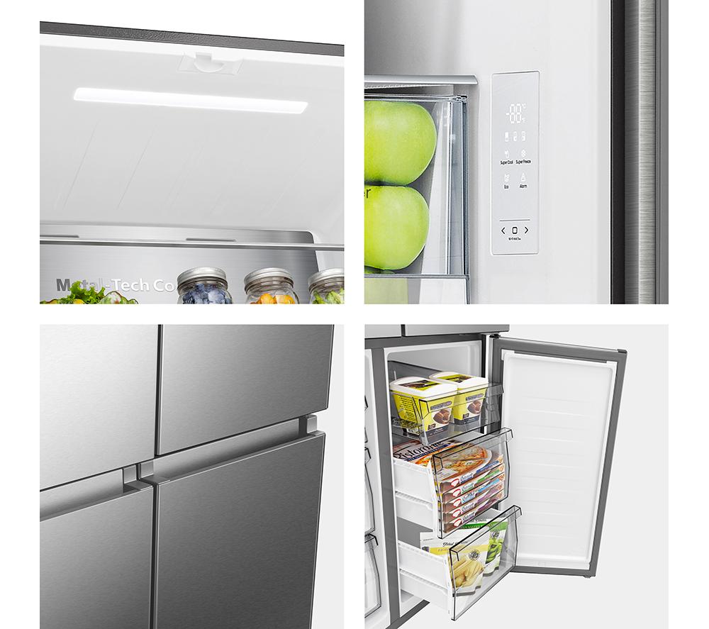 Buy HISENSE PureFlat RQ5P470SAID Fridge Freezer - Silver Stainless ...