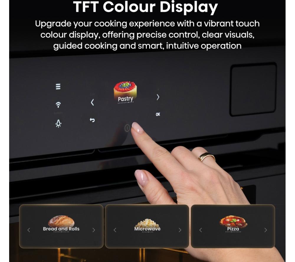 Buy HISENSE Hi8 BlackLine BAS6AH8BUKWF Electric Steam Smart Oven - Jet ...