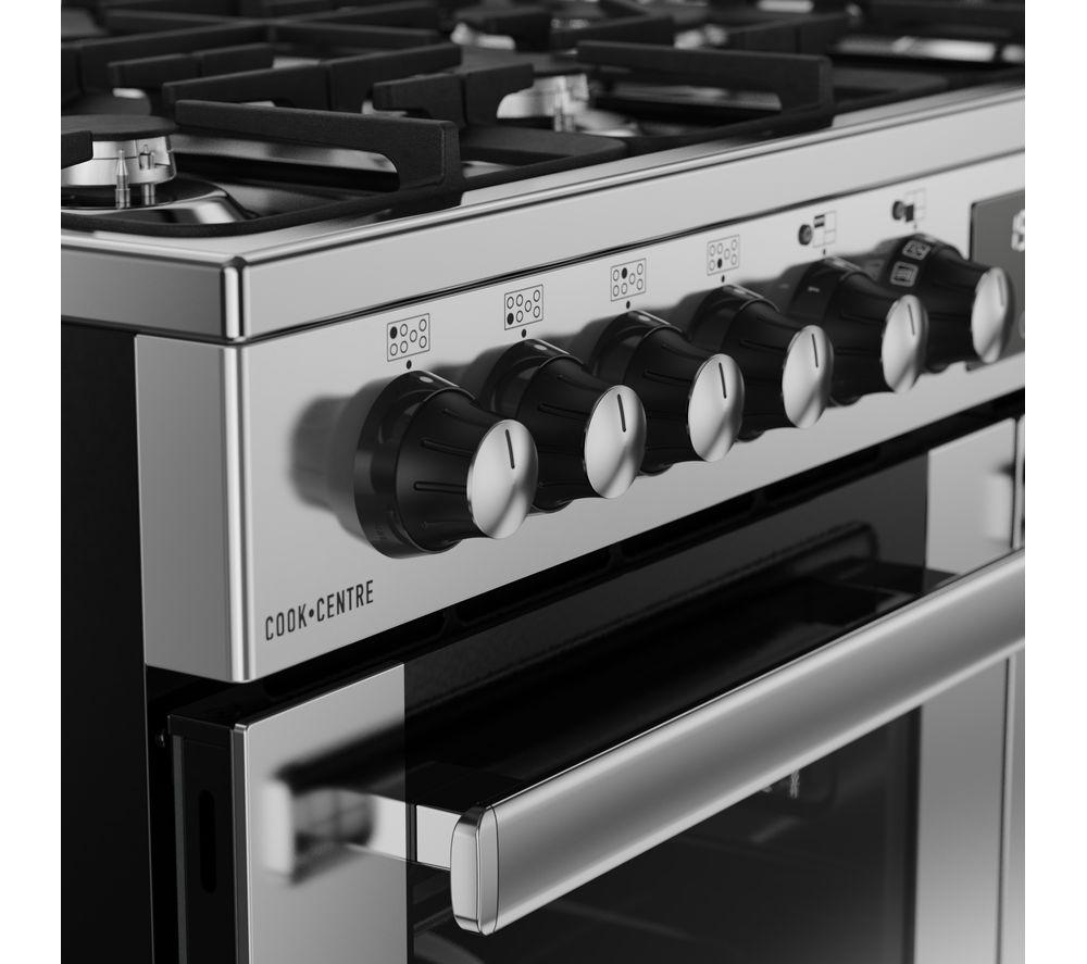 Buy BELLING Cookcentre 100DF Dual Fuel Range Cooker - Stainless Steel ...