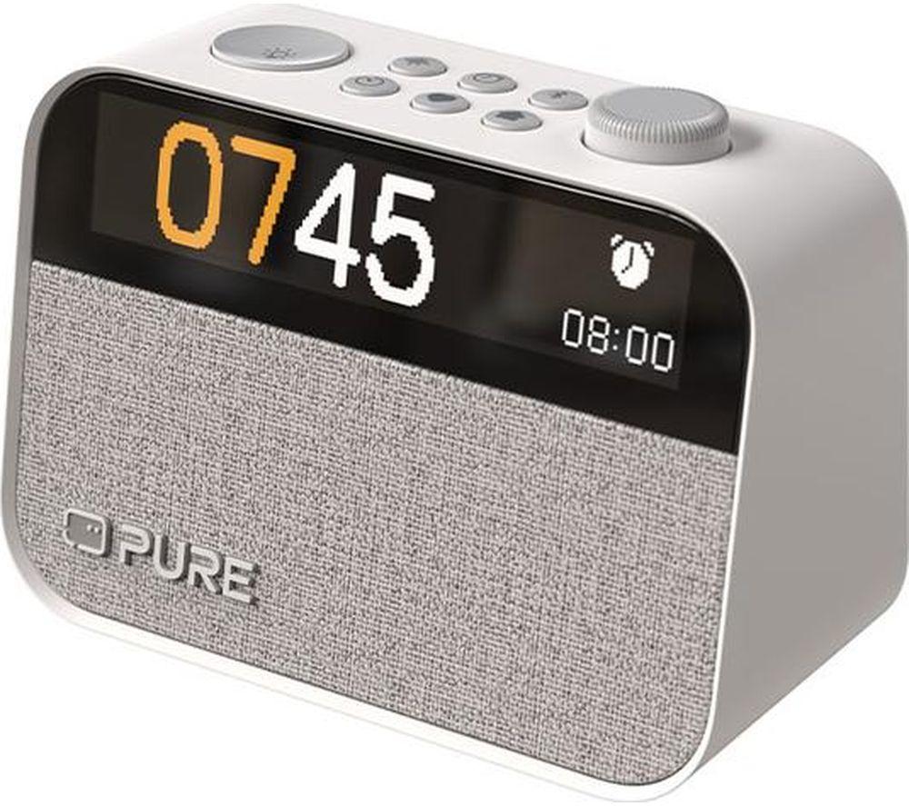 Buy PURE Moment DAB+/FM Bluetooth Clock Radio - Cotton White | Currys