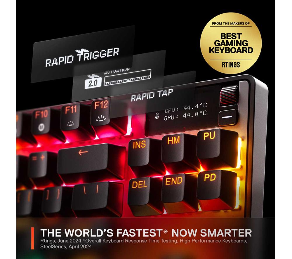 Buy STEELSERIES Apex Pro TKL Gen 3 Wireless Mechanical Gaming Keyboard ...