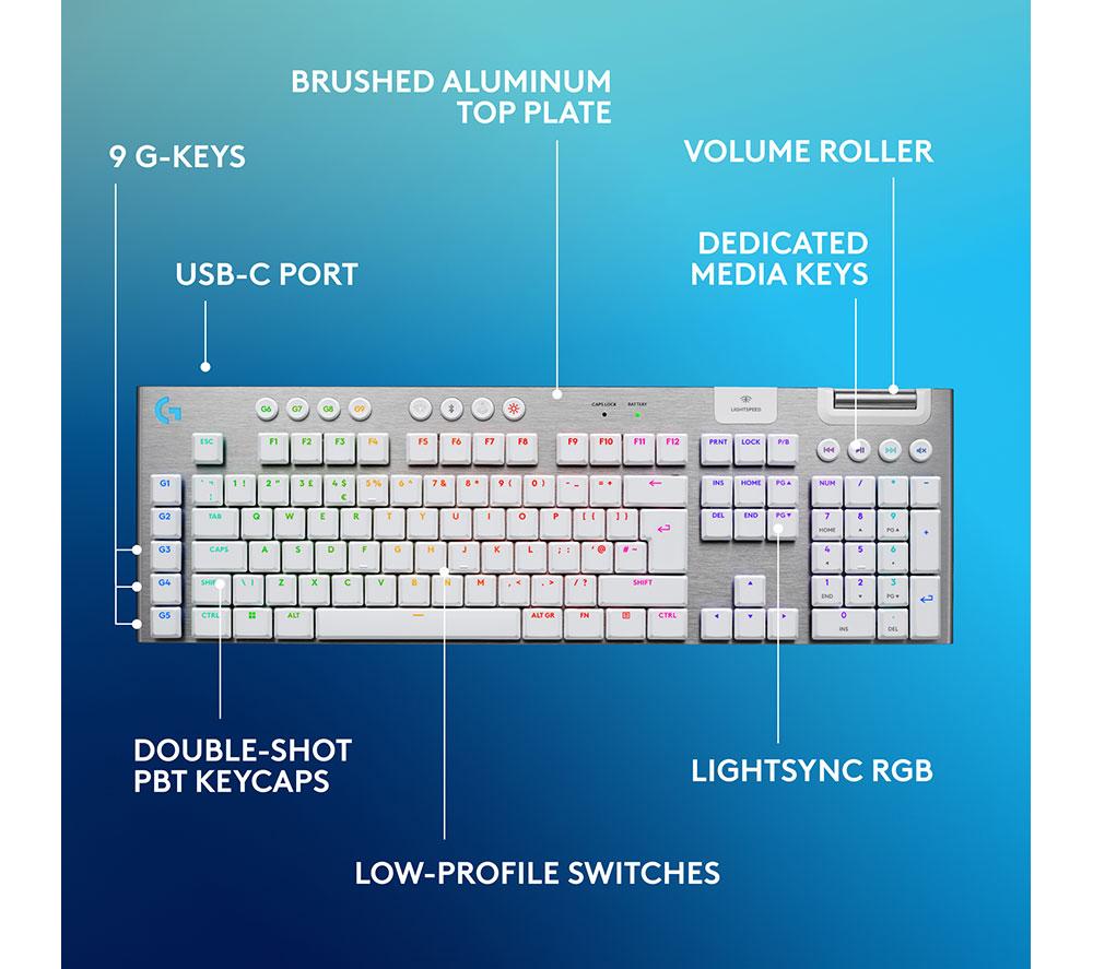 Buy LOGITECH G915 X Lightspeed Wireless Mechanical Gaming Keyboard ...