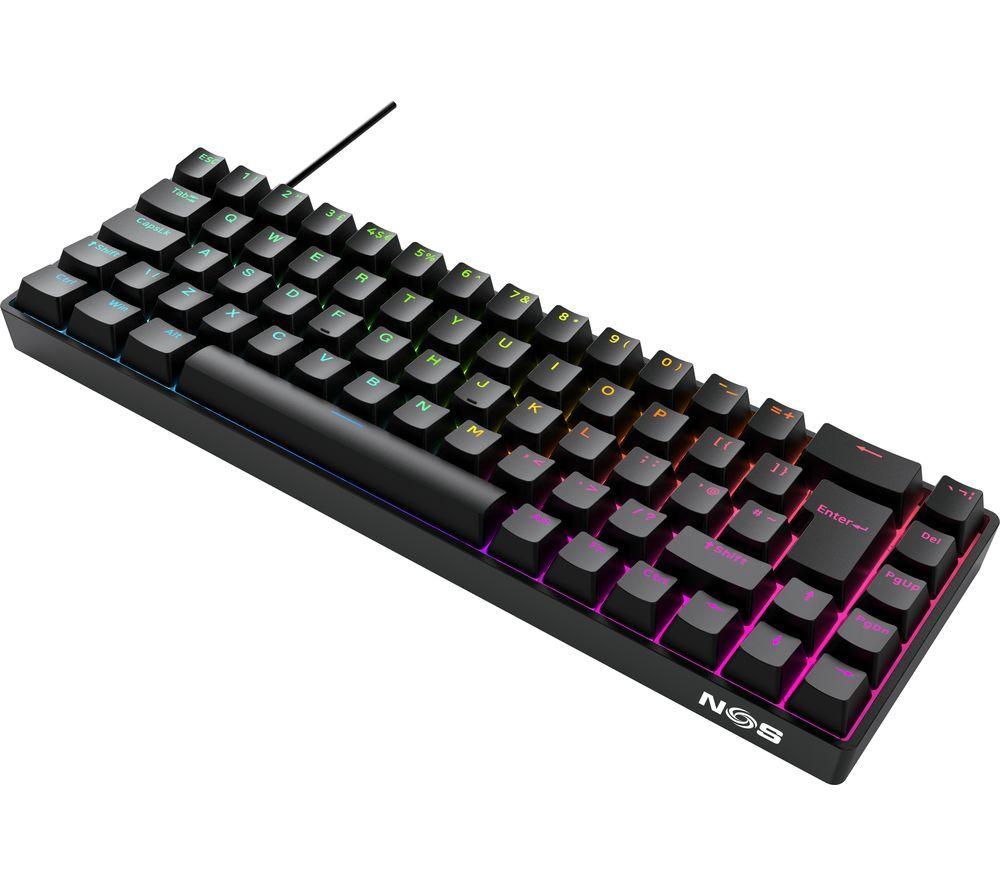 Buy NOS C-800 Mini Magnetic 65 RGB Gaming Keyboard - Black | Currys