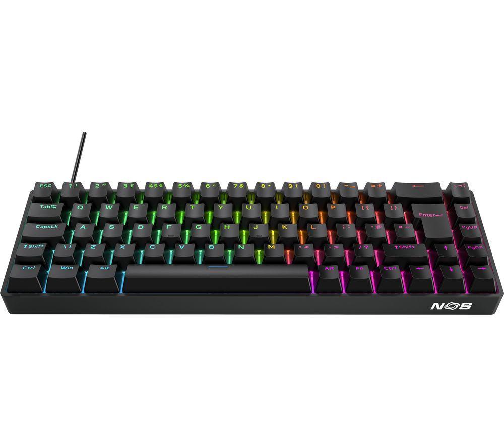 Buy NOS C-800 Mini Magnetic 65 RGB Gaming Keyboard - Black | Currys