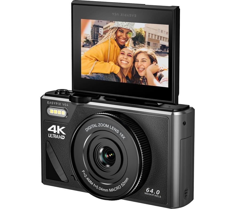 Buy EASYPIX V64 Flip Digital Camera - Black | Currys