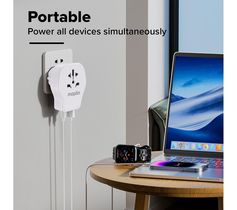 Buy MAPLIN USB World Travel Plug Adapter | Currys