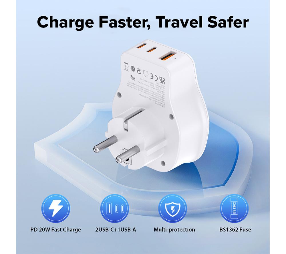 Buy MAPLIN USB World Travel Plug Adapter | CurrysIE