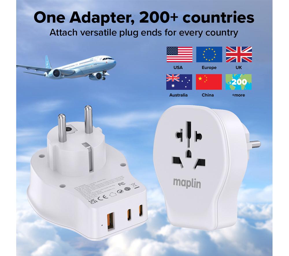 Buy MAPLIN USB World Travel Plug Adapter | Currys