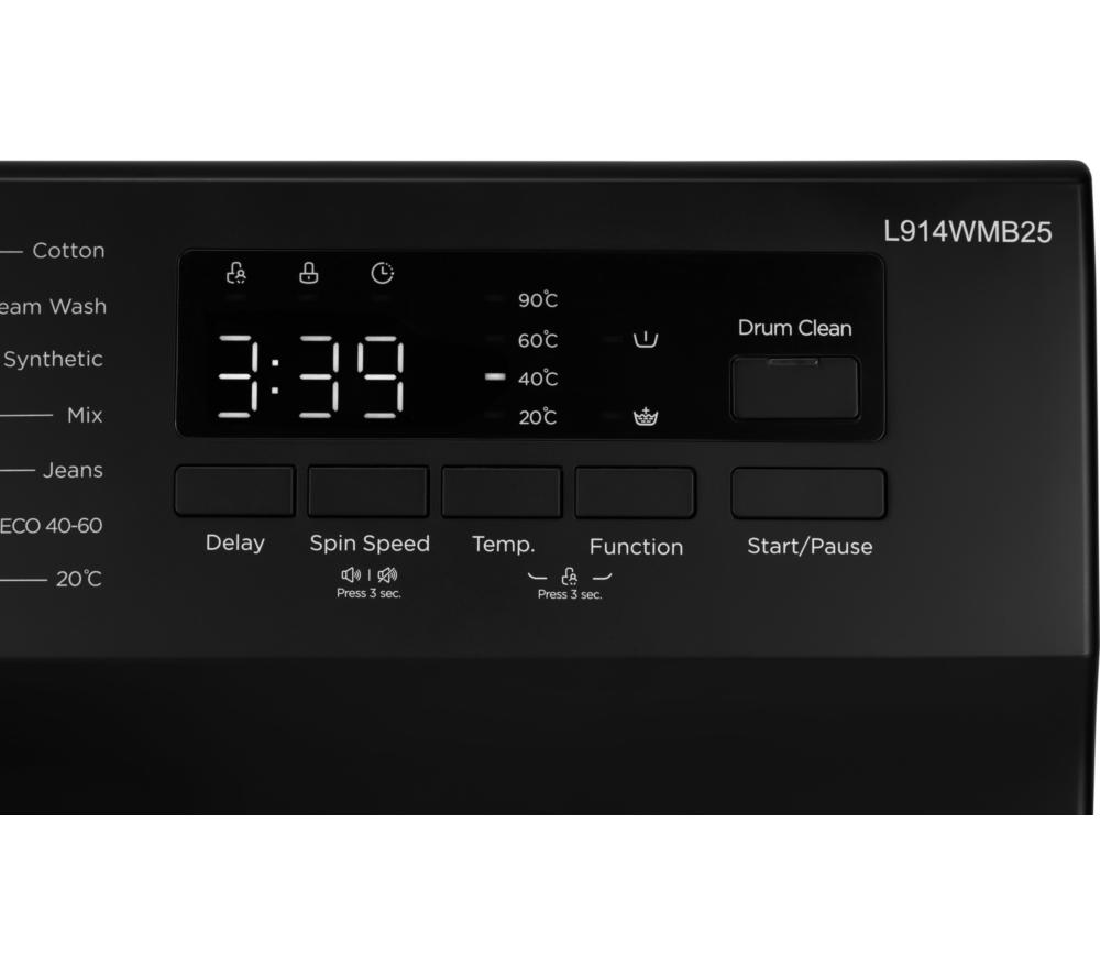 Buy LOGIK L914WMB25 9 kg 1400 Spin Washing Machine - Black | CurrysIE