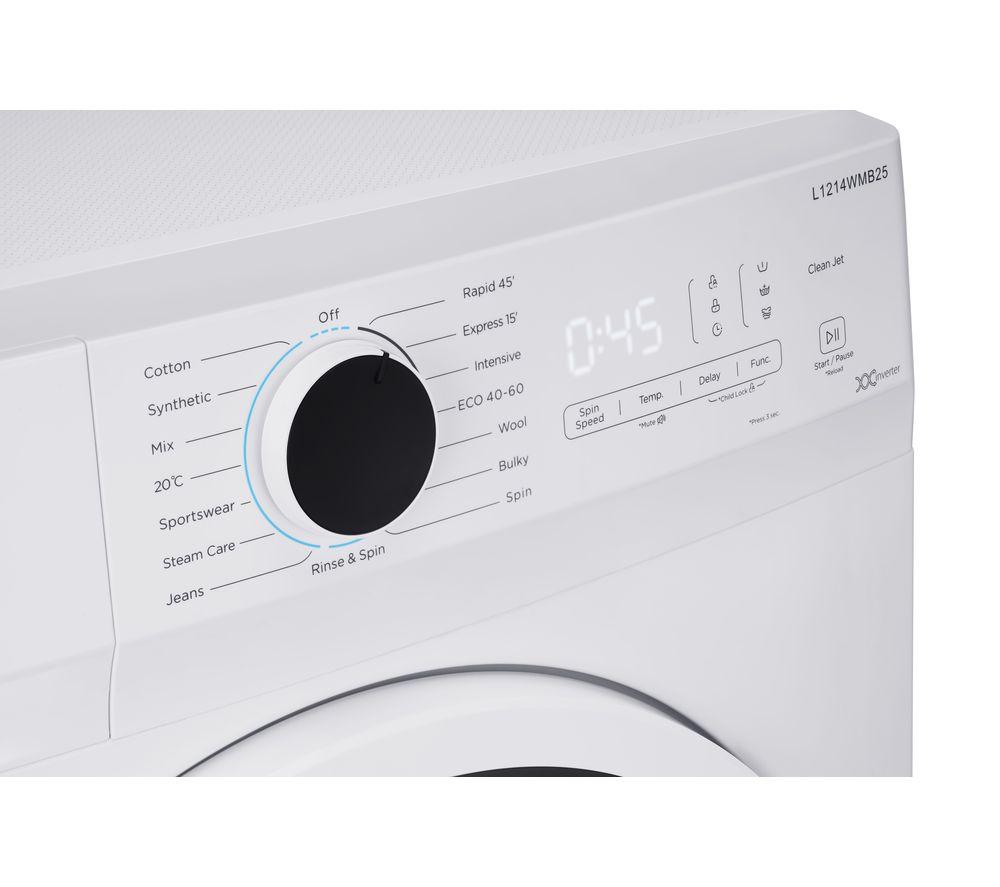 Buy LOGIK L1214WMB25 12 kg 1400 Spin Washing Machine - White | Currys
