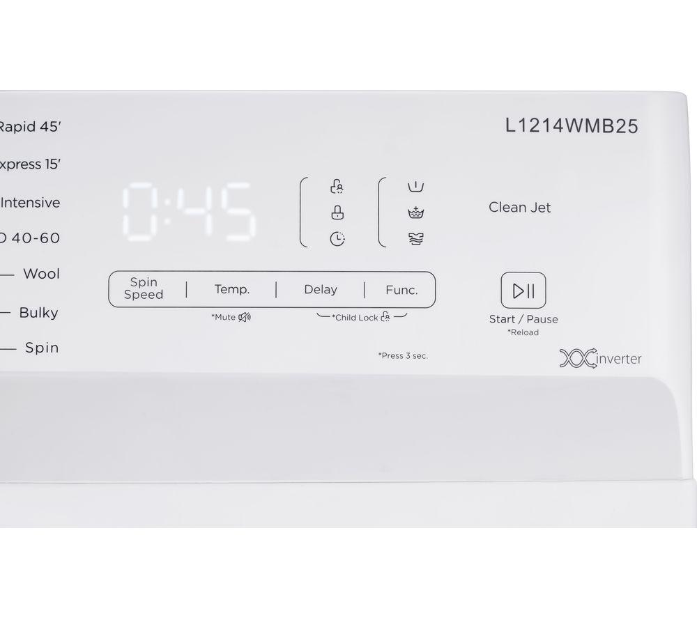 Buy LOGIK L1214WMB25 12 kg 1400 Spin Washing Machine - White | CurrysIE