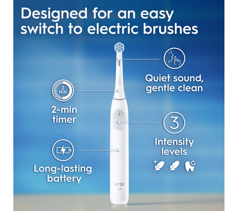 Buy ORAL-B iO2 Electric Toothbrush & Travel Case - Simple White | Currys