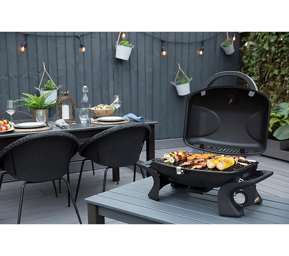 Buy GEORGE FOREMAN Portable Gas BBQ - Black | CurrysIE