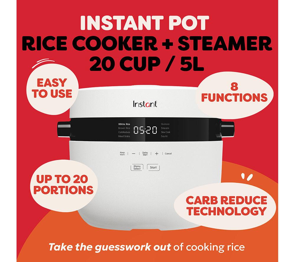 Buy INSTANT POT Rice Cooker & Steamer - White | Currys