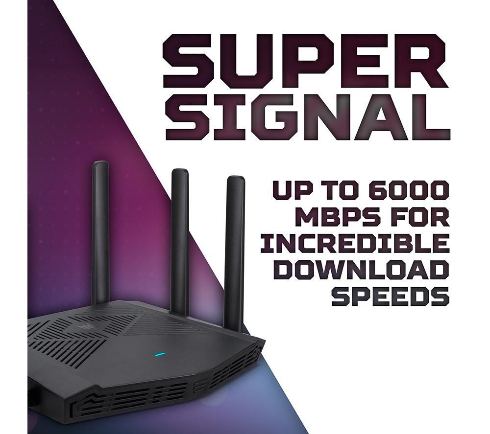 Buy ACER Predator Connect W6x WiFi Cable Router - AX6000, Dual-band ...