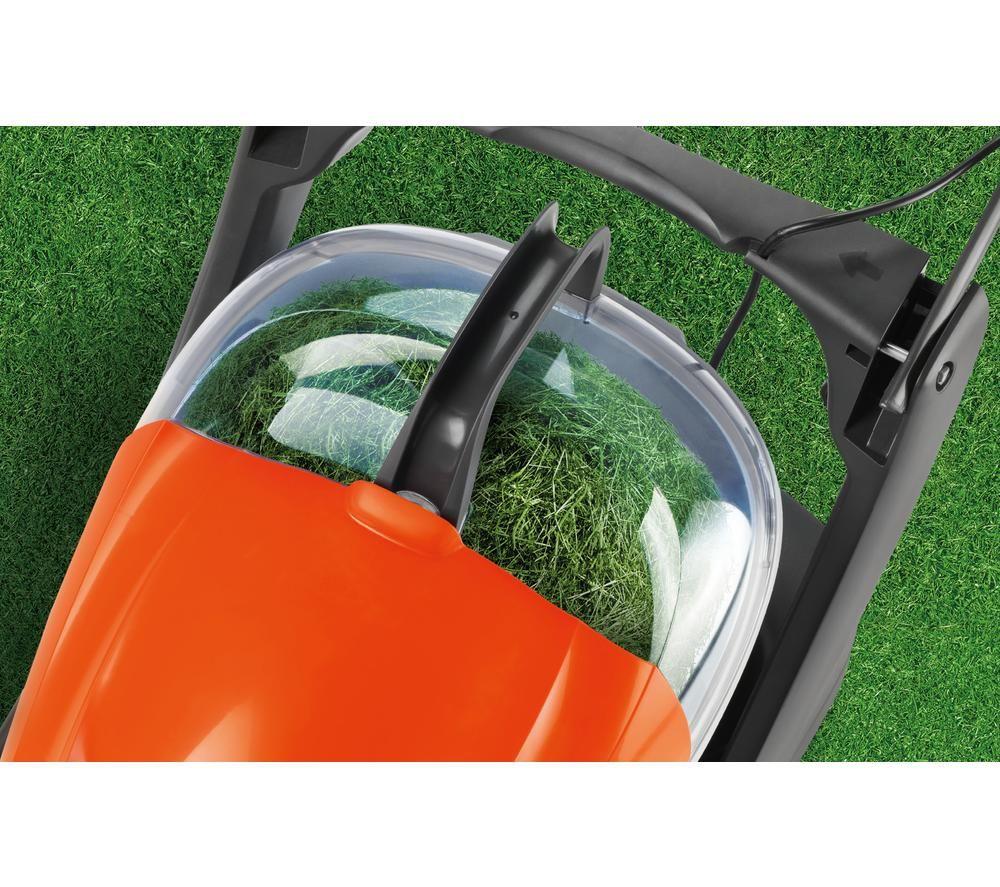 Buy FLYMO EasiGlide Plus 330V Corded Lawn Mower - Orange & Grey | Currys