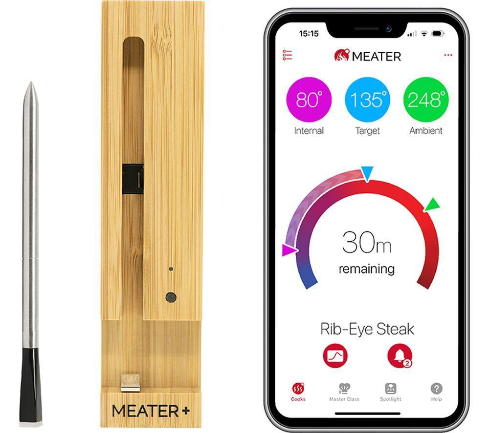 Buy MEATER Plus Smart Meat Thermometer - Honey & Bamboo | CurrysIE